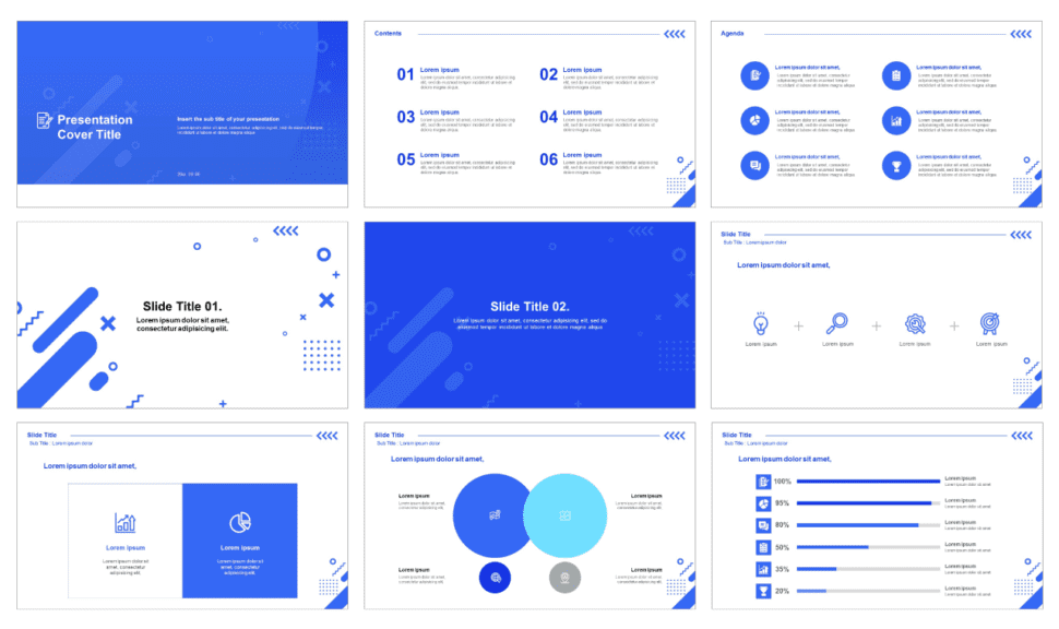 Bluetone business Free Google Slides theme and Powerpoint template