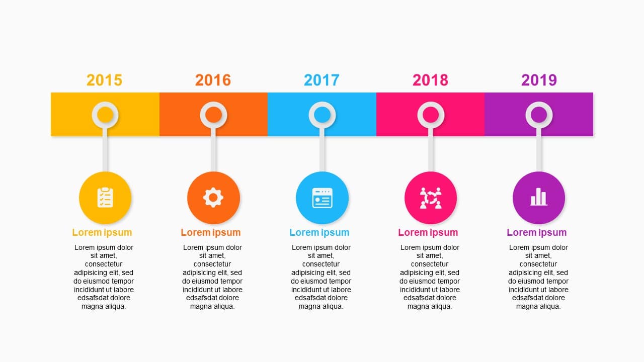Ppt Template For Timeline Database