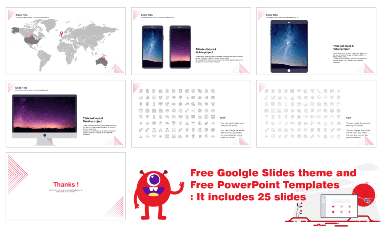 Line design Free google presentation and powerpoint template - PPTMON