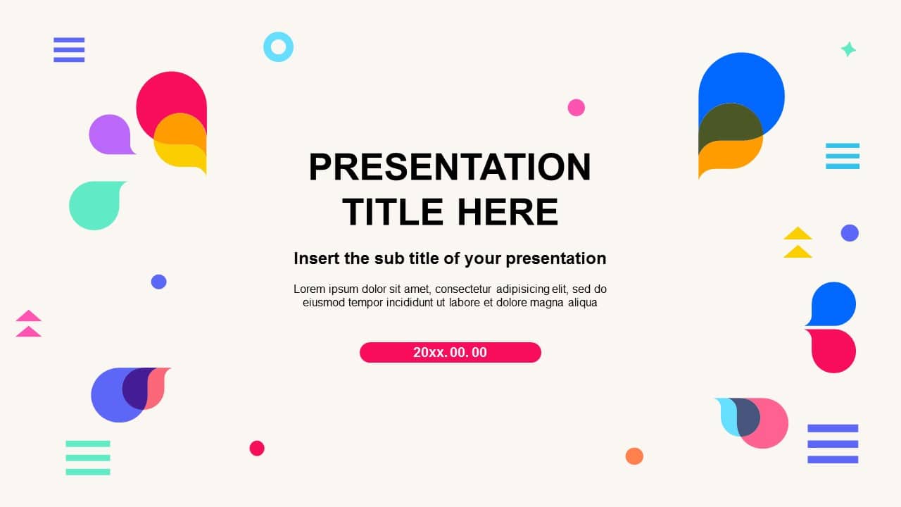 Festival of colours Free powerpoint templates and Google slides theme