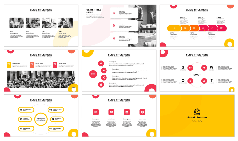 Project Approach Free powerpoint template and Google slides theme