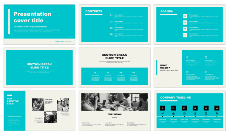Guide line Free presentation templates (powerpoint and Google slides)