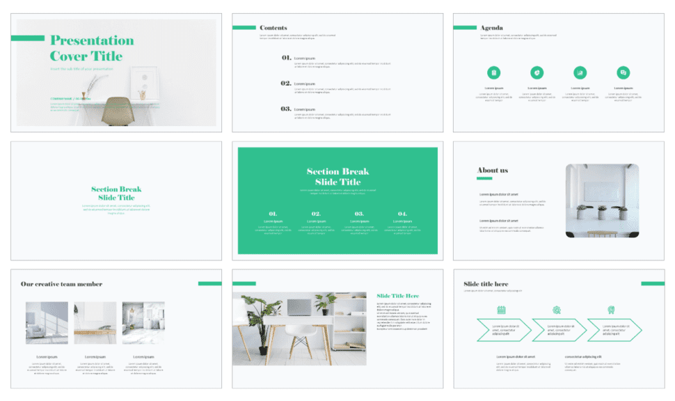 Simple slides Free Presentation Templates - Google slides and PowerPoint