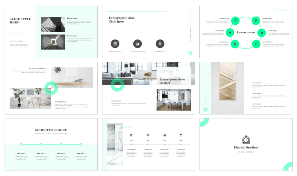 Simple portfolio Free Presentation Templates - PowerPoint & Google slides