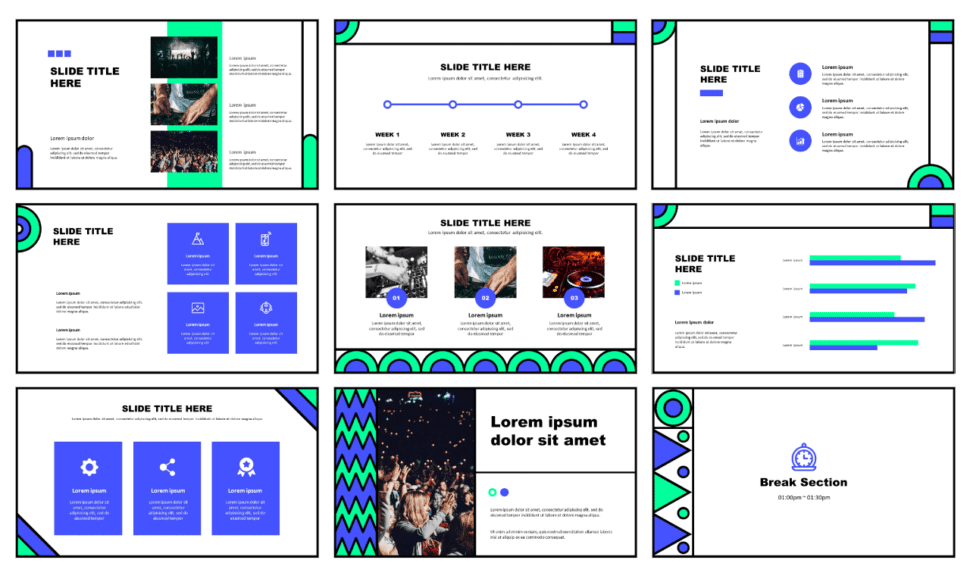 Retro frame Free Presentation Templates - PowerPoint and Google slides