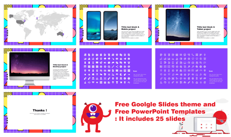 Memphis Style Free Presentation Templates - PowerPoint & Google slides