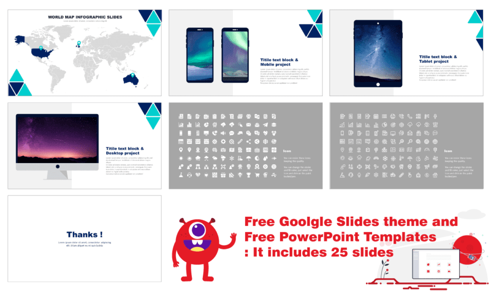 Modern Triangle Free Google Slides Theme PowerPoint Template Design