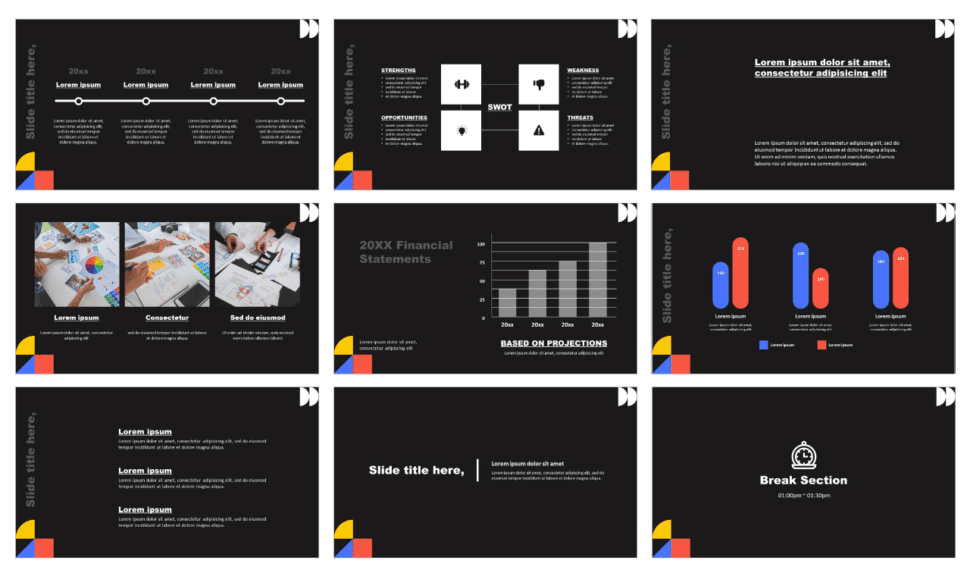 Geometry Element Free Google Slide Theme and PowerPoint Template