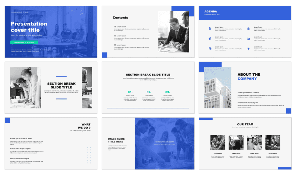 Simple Minimal Free PowerPoint Templates Google Slides Theme