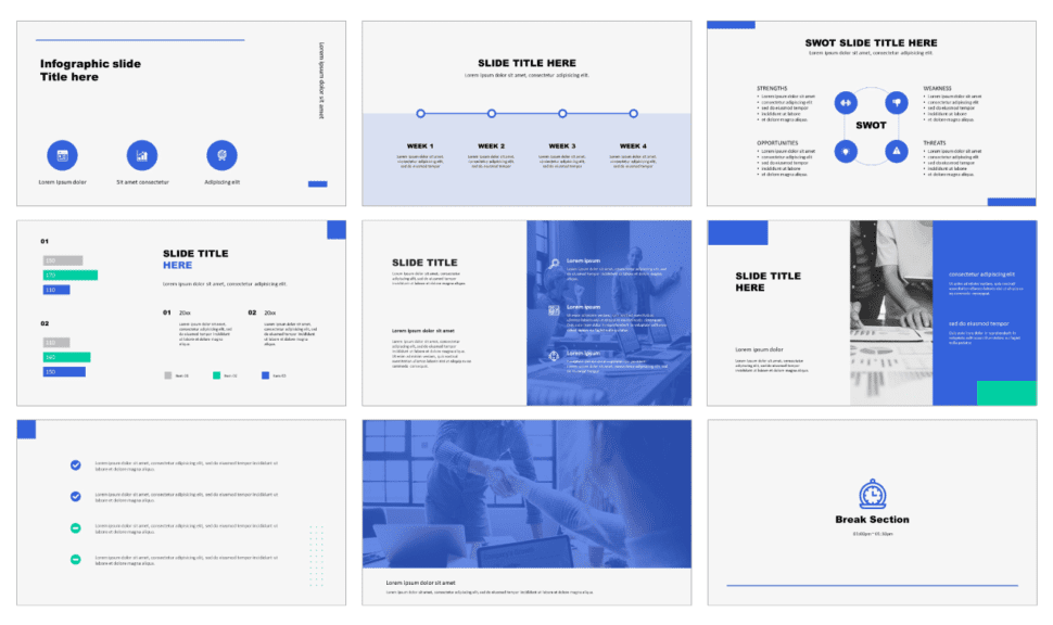 Simple Minimal Free PowerPoint Templates Google Slides Theme
