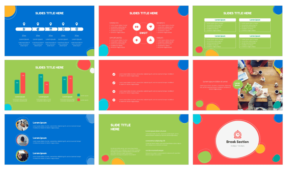 Creative Bubble Free Google Slides Themes and PowerPoint Templates