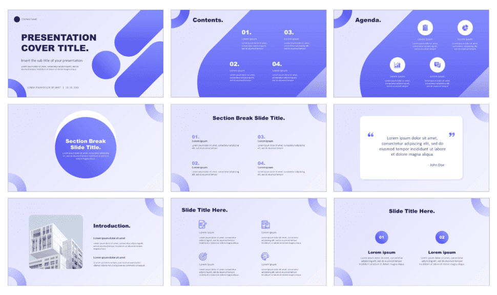 Geometry Minimal Free PowerPoint Templates Google Slides Themes