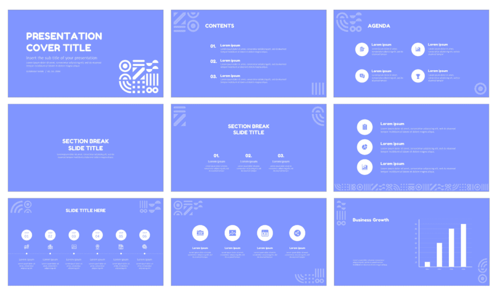 Creative Symbol Pattern Free Google Slides Theme PowerPoint Template