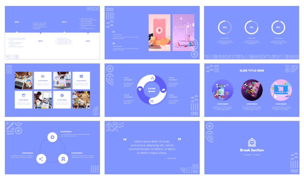 Creative Symbol Pattern Free Google Slides Theme PowerPoint Template