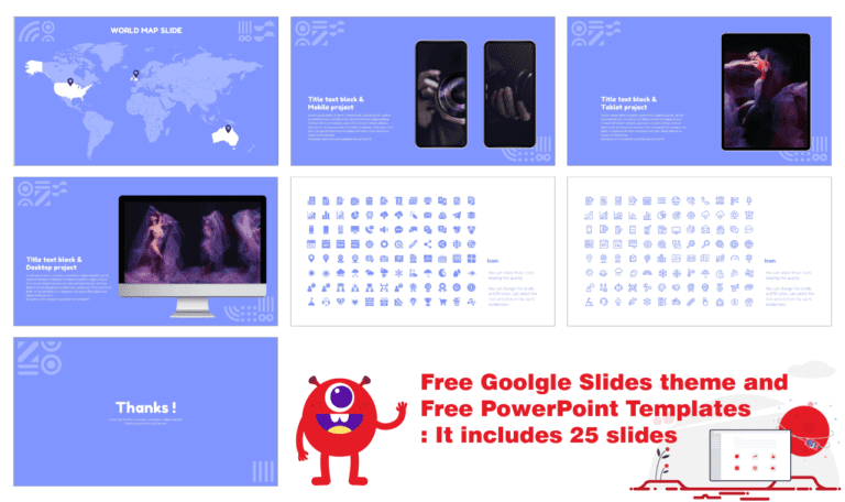 Creative Symbol Pattern Free Google Slides Theme PowerPoint Template