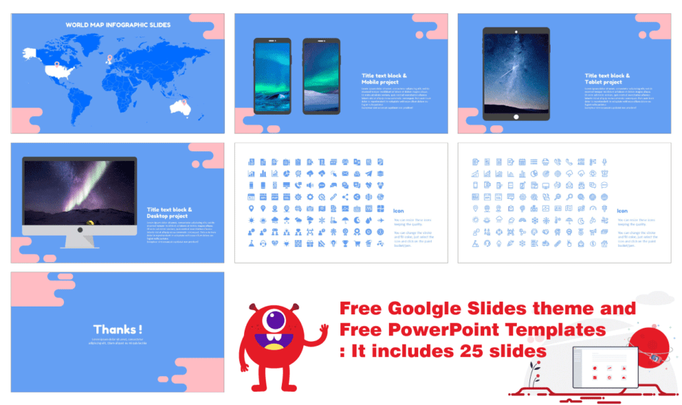 Flat style background Free Google Slides Theme PowerPoint Template