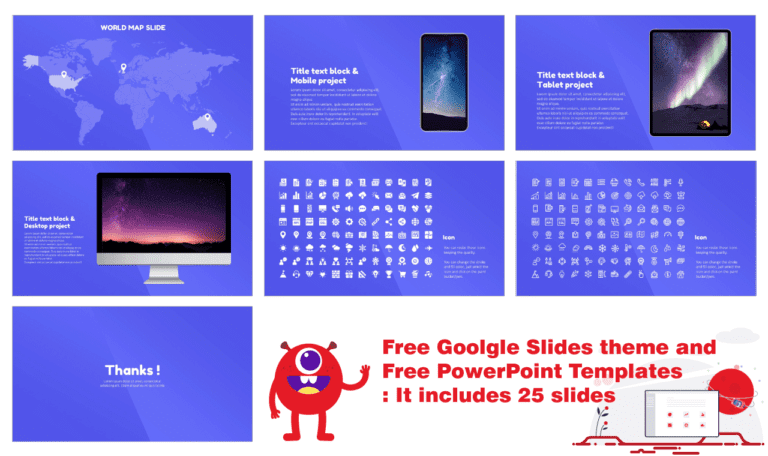 Website Design Service Free Google Slides Theme PowerPoint Template