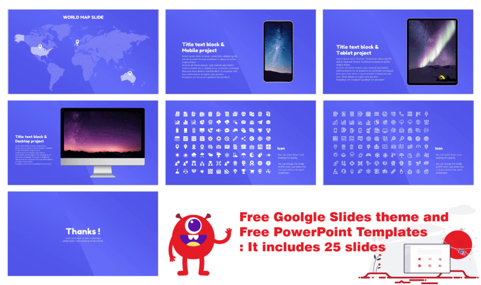 Website Design Service Free Google Slides Theme PowerPoint Template