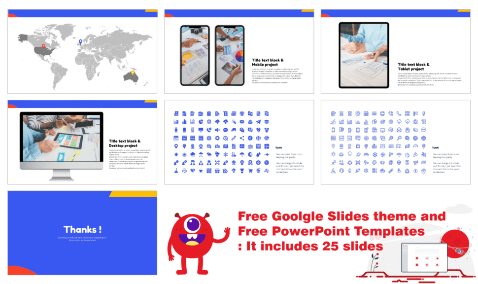 Colorful Flat Shapes Free Google Slides Themes PowerPoint Templates