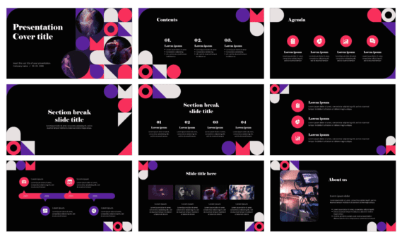 Modern color palette Free Google Slides Themes PowerPoint Templates