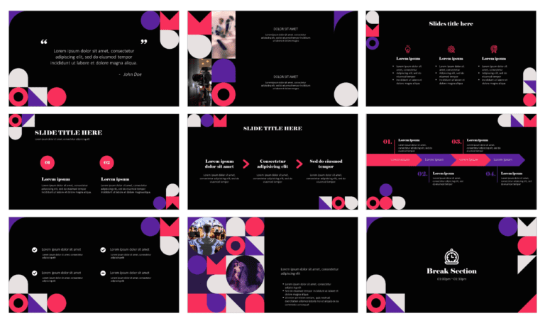 Modern color palette Free Google Slides Themes PowerPoint Templates