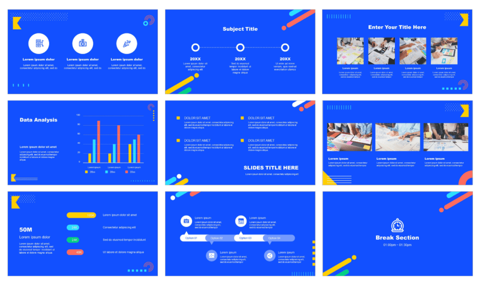 New Memphis Style Free PowerPoint Templates Google Slides Themes