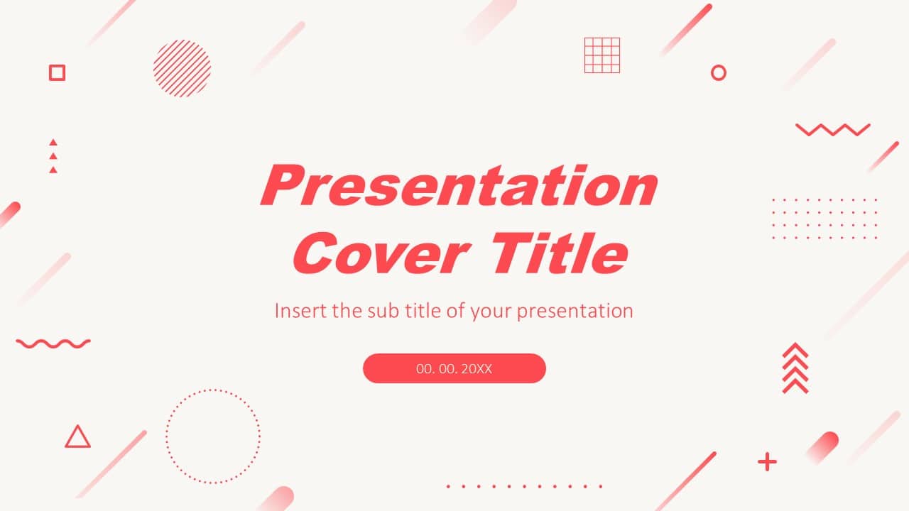 Bright Redtone Geometric Free Google Slide Theme PowerPoint Template