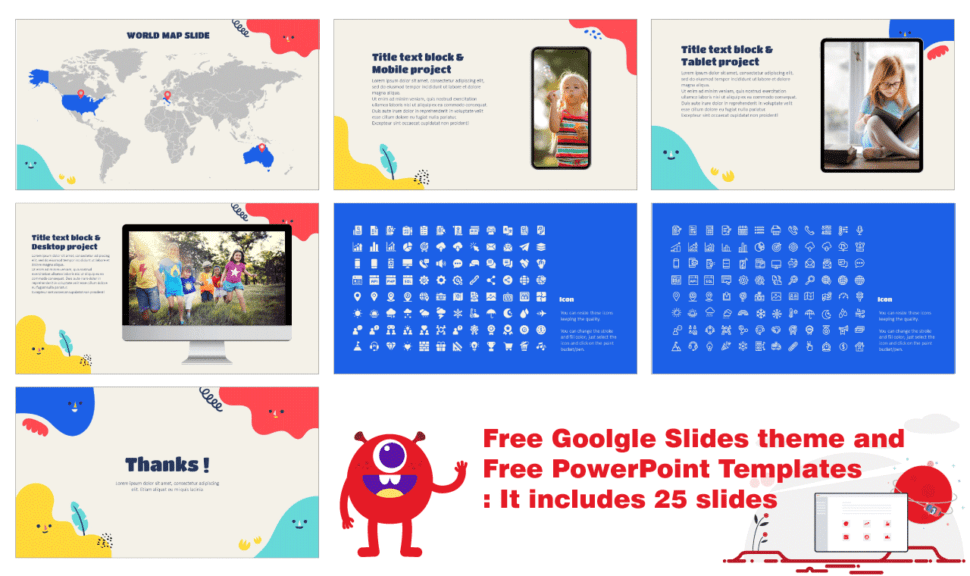 Funky Abstract Wave Google Slides Theme PowerPoint Template