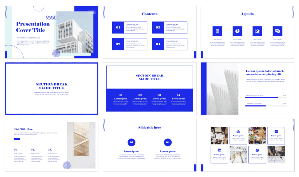 Geometric Minimal Graphic Free Google Slide and PowerPoint Templates