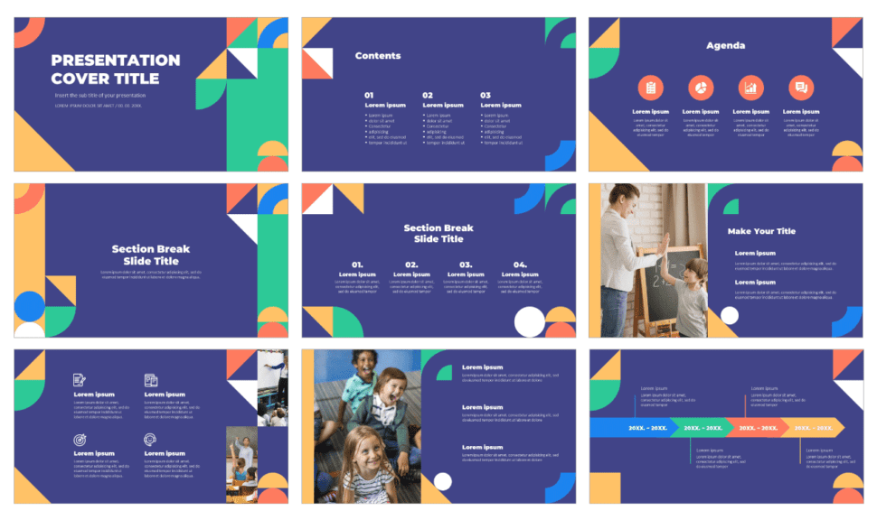 Minimalistic Geometric Free Google Slide Themes PowerPoint Templates