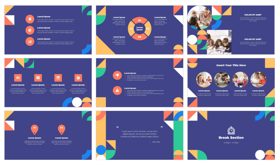 Minimalistic Geometric Free Google Slide Themes PowerPoint Templates