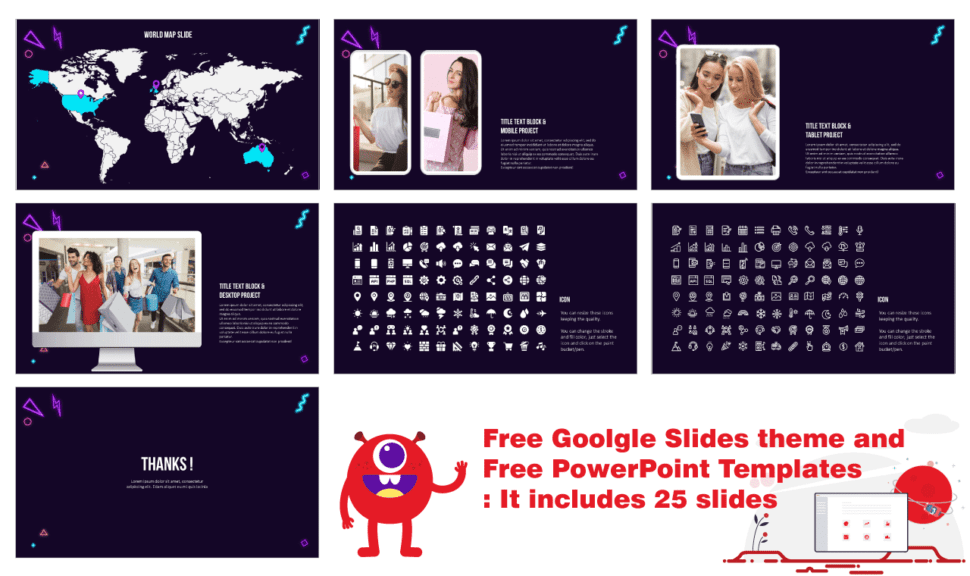 Neon Black Friday Free Google Slides Themes and PowerPoint Templates