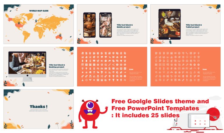 Happy Thanksgiving Day Free PowerPoint Template Google Slide Theme