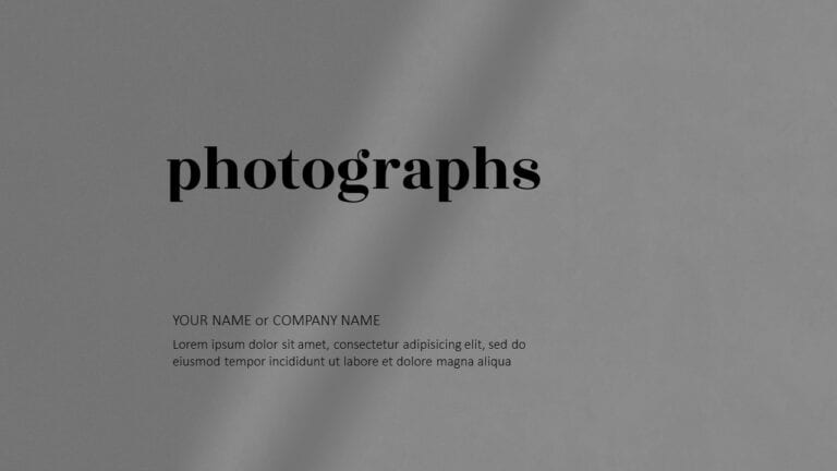 Grayscale Tone Templates - Free PowerPoint Google Slides theme