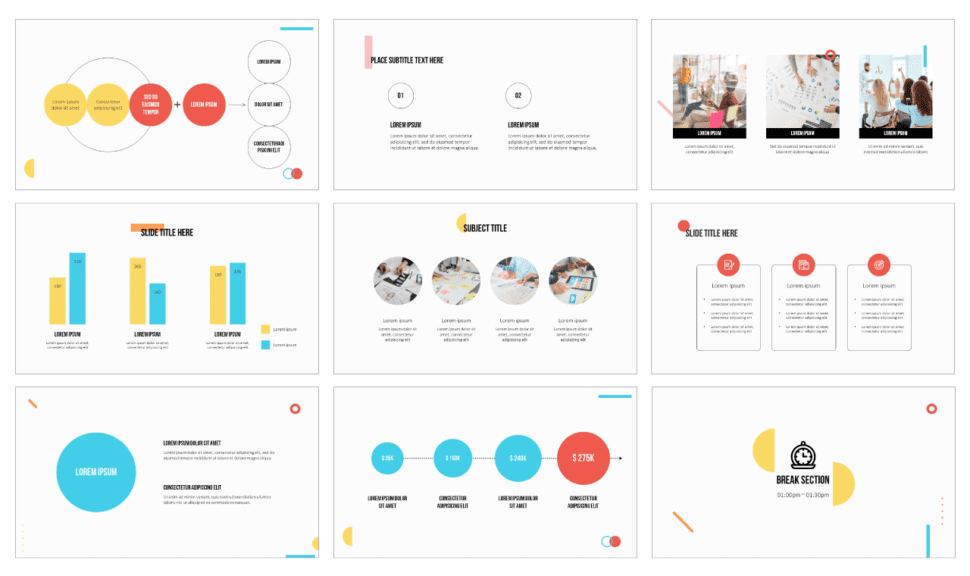 Simple Minimalist Presentation Template - Google Slides and PowerPoint