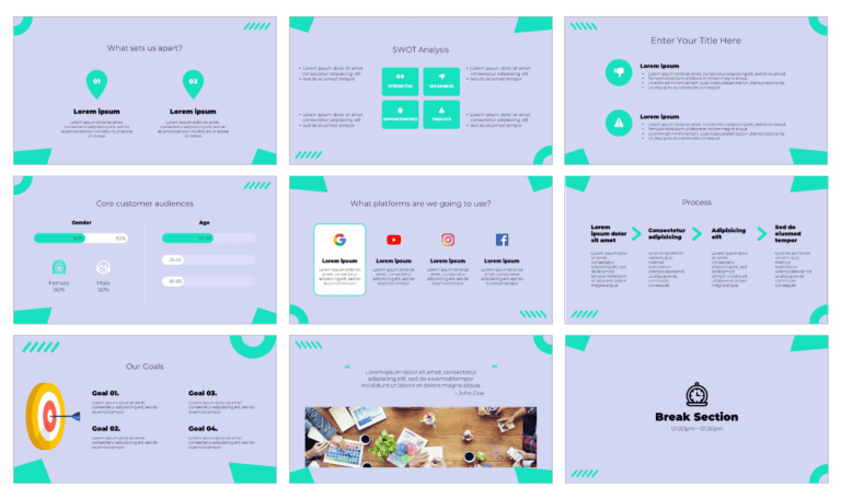 Content Marketing Free Google Slides Theme and PowerPoint Template