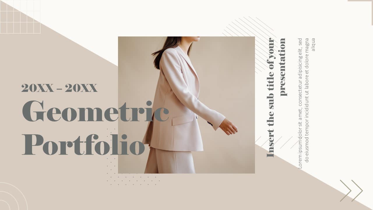 Geometric Portfolio Free Google Slides Theme and PowerPoint Template