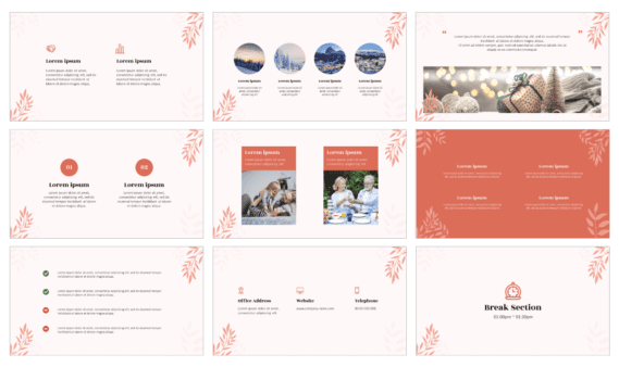 Invitation Card Free PowerPoint Template Google Slides Theme