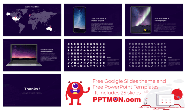 Purple Curves Free Google Slides Theme PowerPoint Template