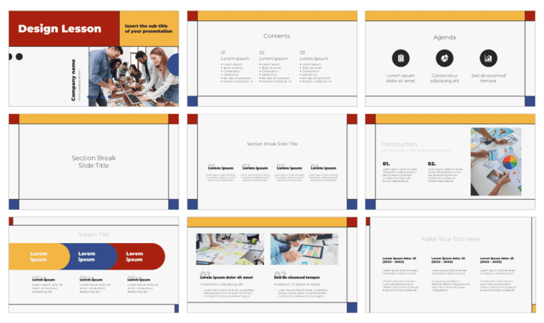 Design Lesson Free PowerPoint Template and Google Slides Theme