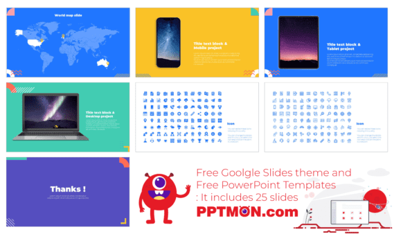 Geometric Project Free PowerPoint Template Google Slides Theme