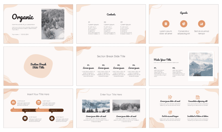 Organic Free PowerPoint Template and Google Slides Theme