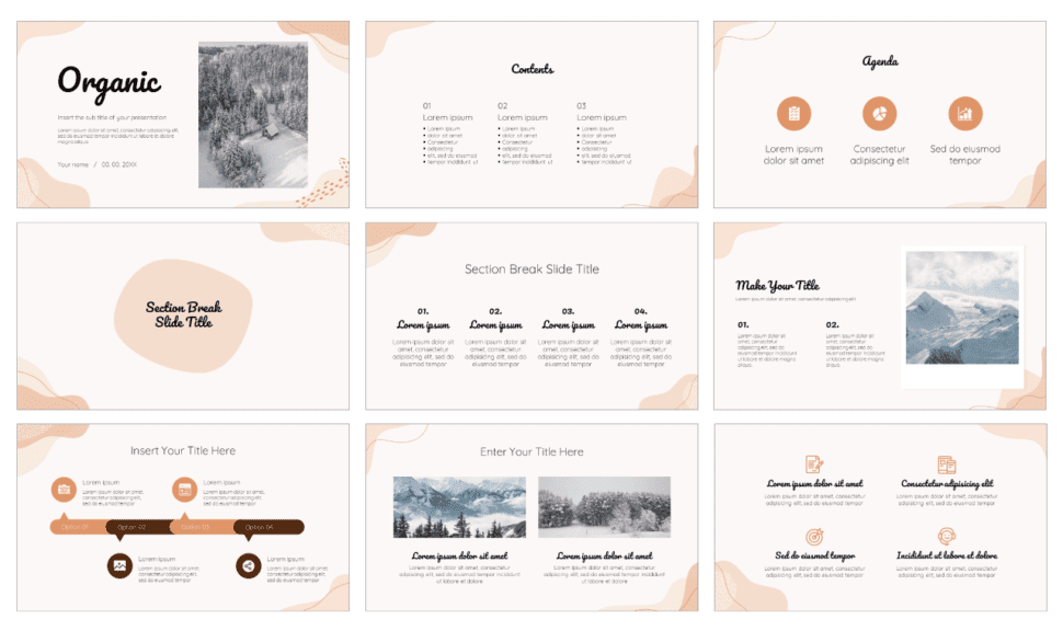 Organic Free PowerPoint Template and Google Slides Theme