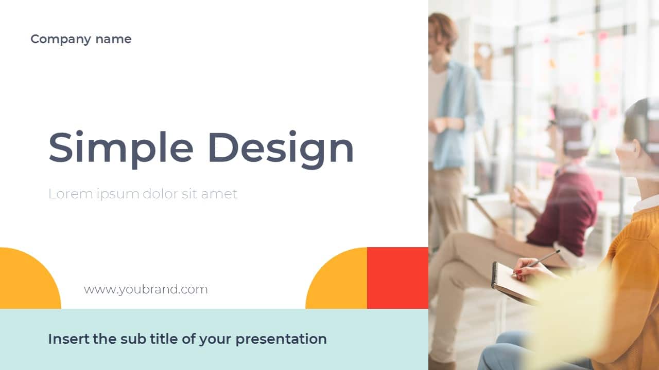 Simple Design Free PowerPoint Template and Google Slides Theme