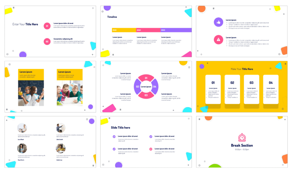 Classroom Activity Free PowerPoint Template and Google Slides Theme