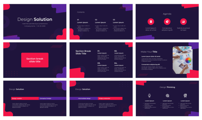 Design Solution Free PowerPoint Template and Google Slides Theme