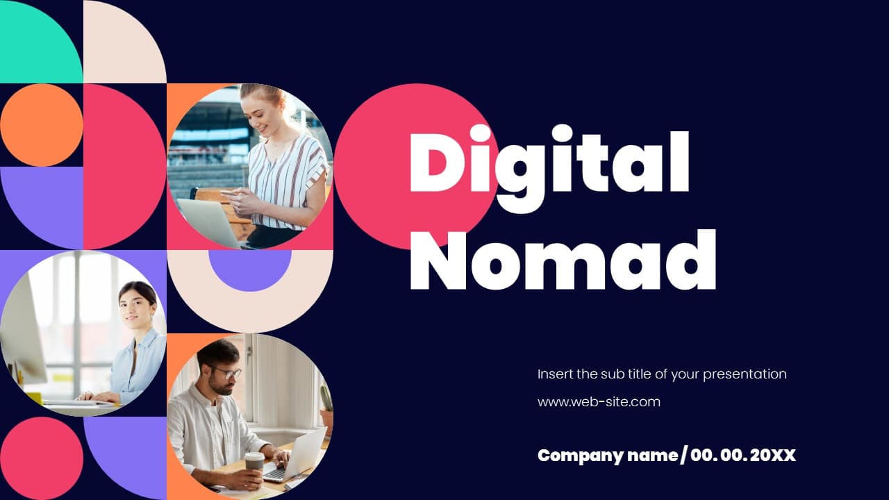 Digital Nomad Free PowerPoint Template and Google Slides Theme