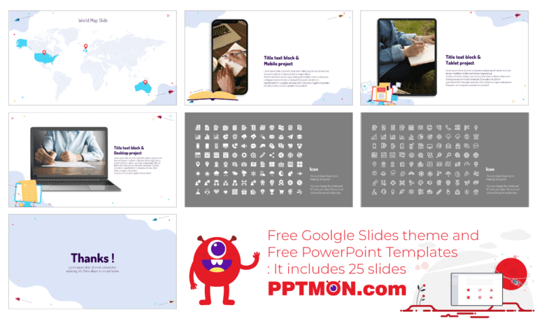 Creative Writing Class Free PowerPoint Template Google Slides Theme