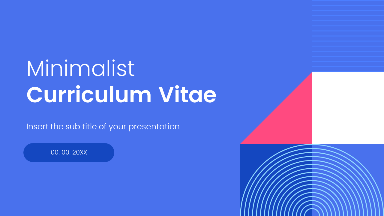 Minimalist CV Free PowerPoint Template and Google Slides Theme