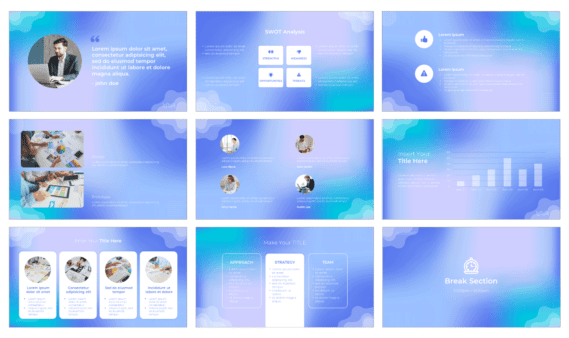 Awesome Wave Free PowerPoint Template and Google Slides Theme